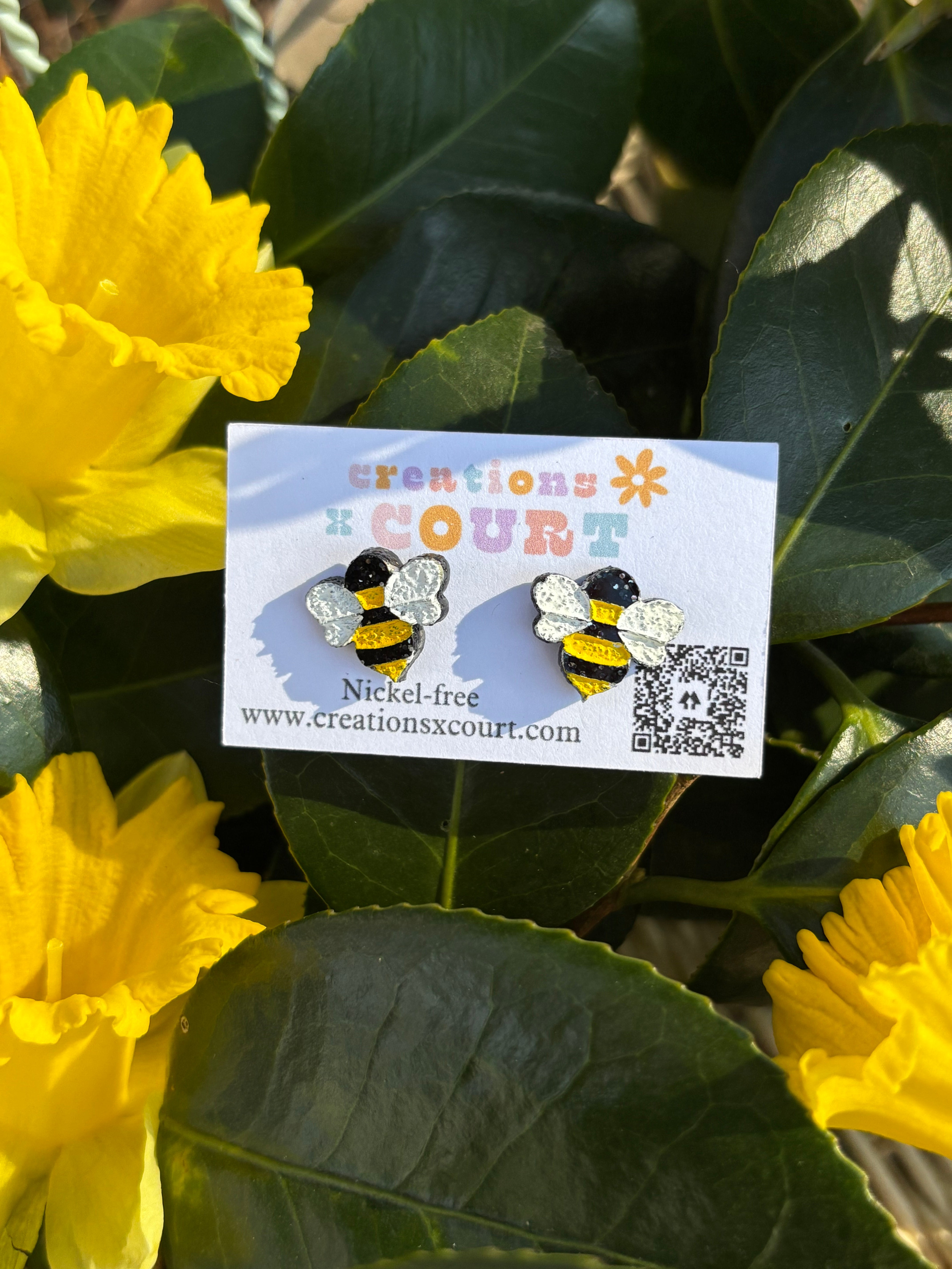 Bee Dangles and Studs – Creations x Court