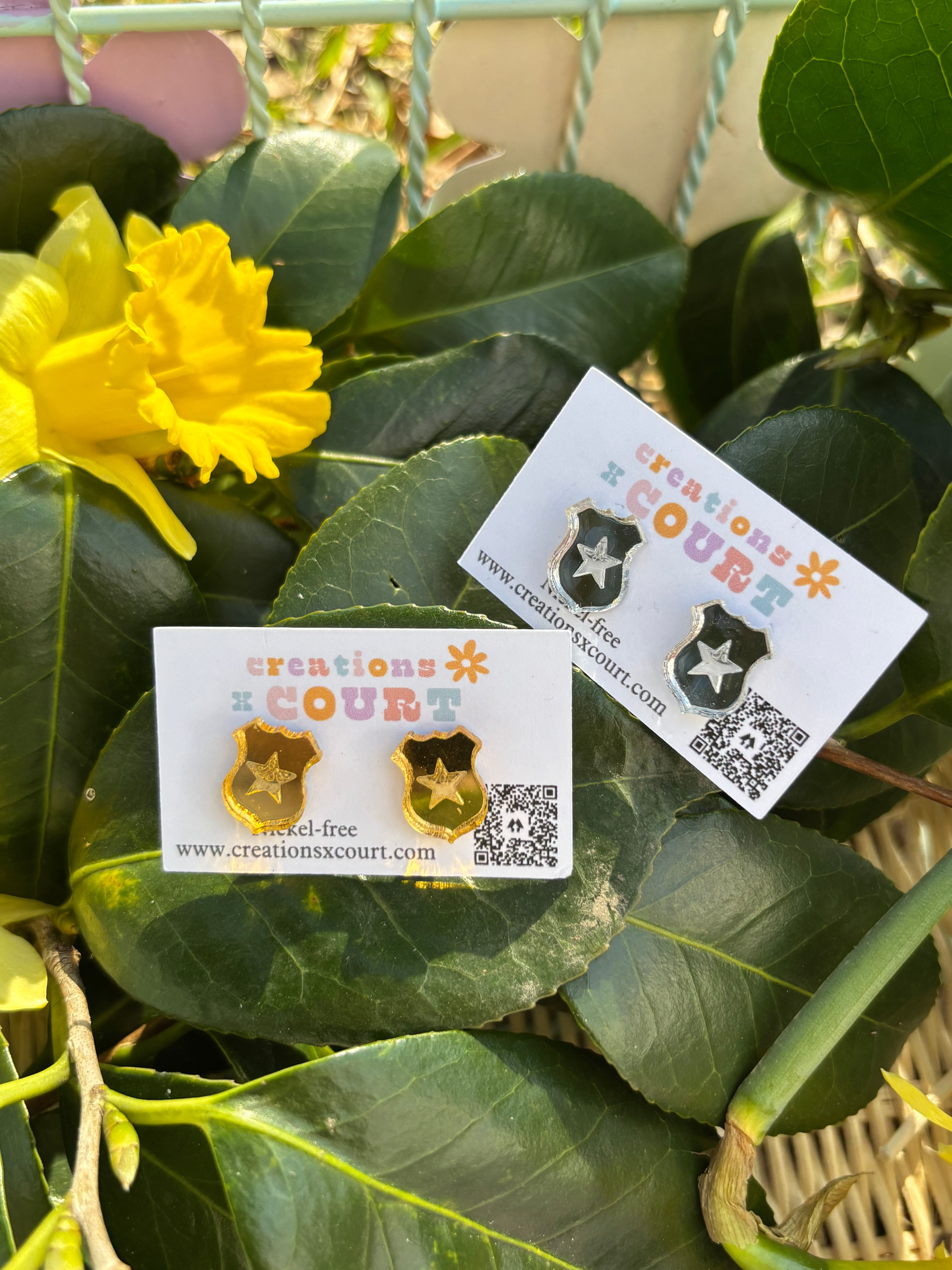 Badge Studs – Creations x Court